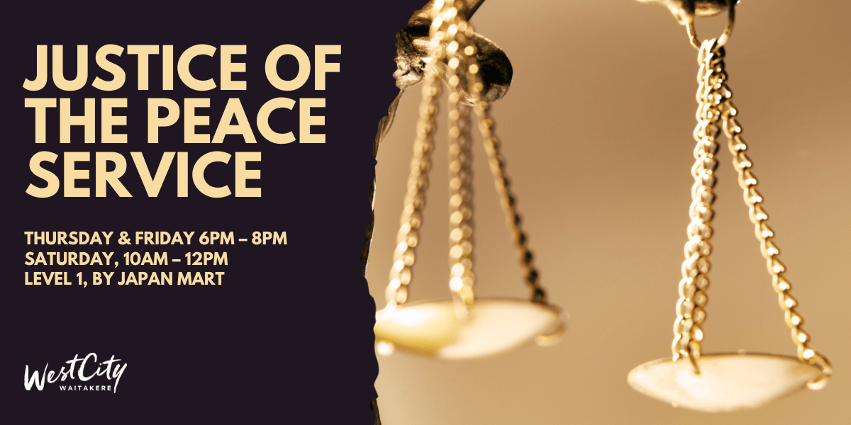 Free Justice of the Peace Service - WestCity Waitakere